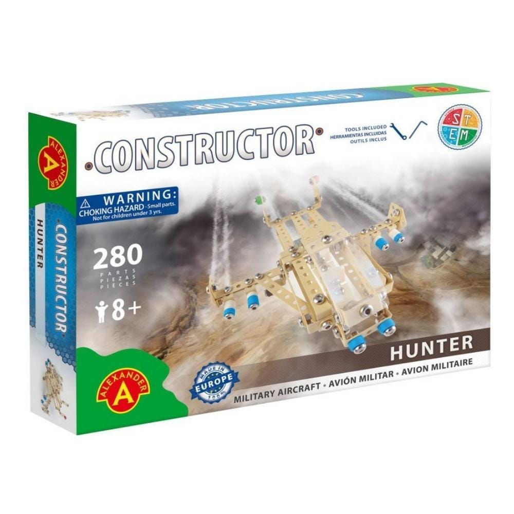 CONSTRUCTOR MILITARY AIRCRAFT JET HUNTER 288 PCE - Discount Cash and Carry